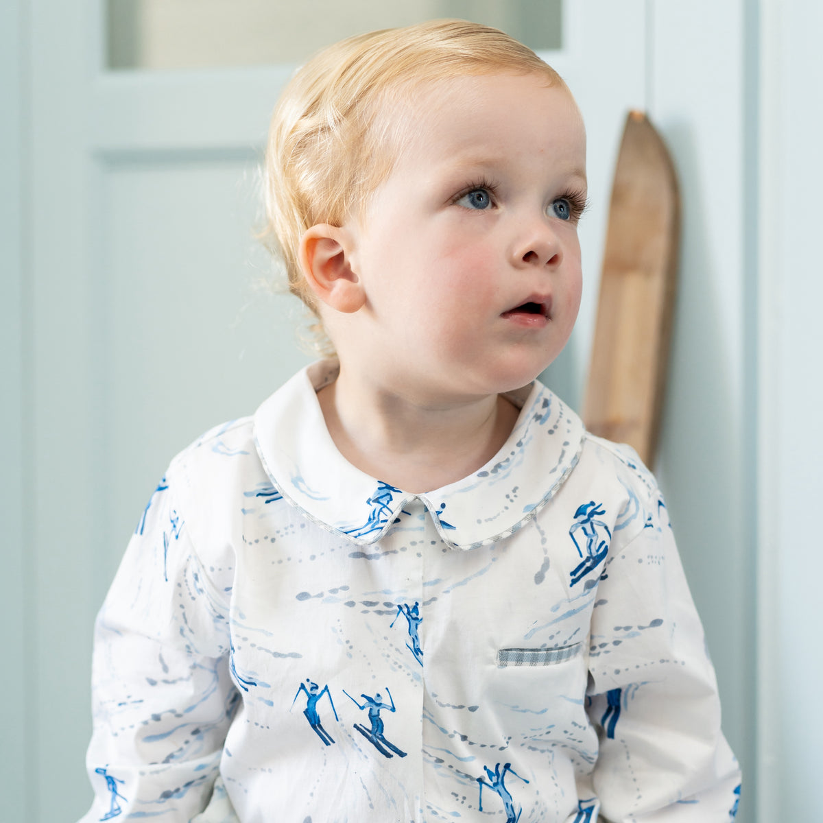 Wyatt Boy Pant Set - Snowy Slopes– Dondolo