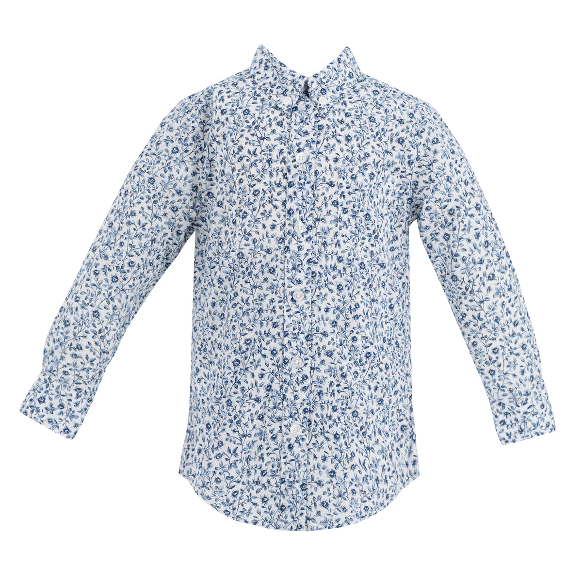 Walker Boy Button Down - Blue Rose– Dondolo