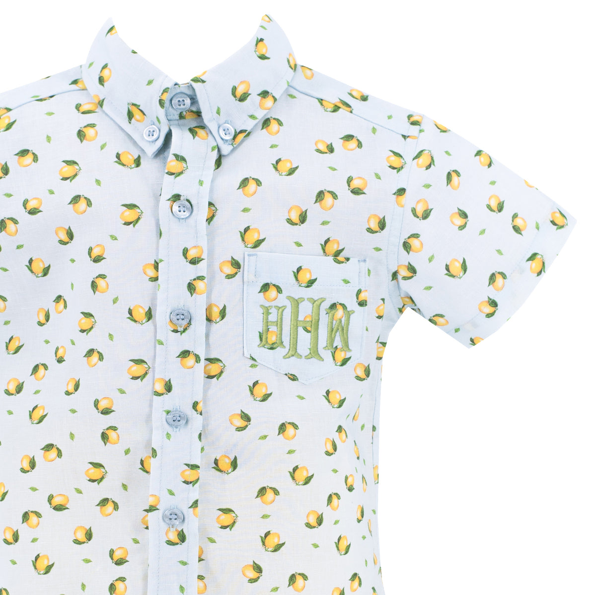 Citron Boy Button Down/Short Set– Dondolo