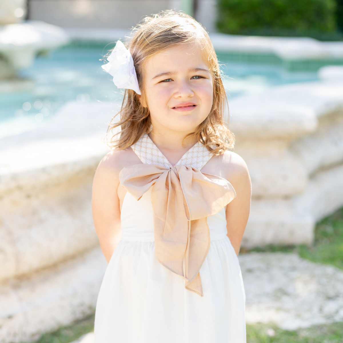 Il Pellicano White Girl Dress– Dondolo