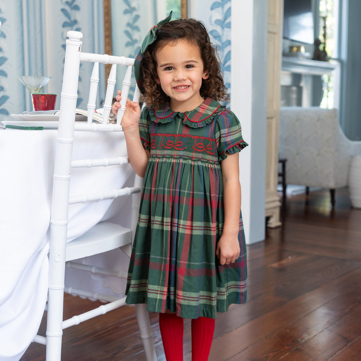 Ariella Girl Dress - Plaid Print– Dondolo