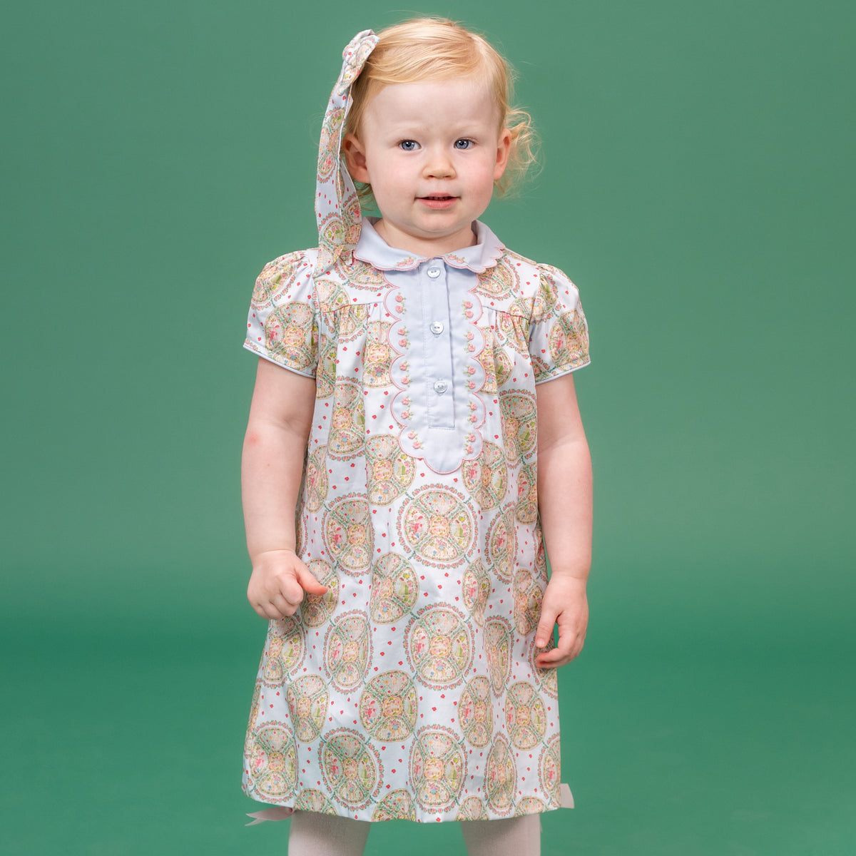 Faith Girl Dress - Blue Nativity– Dondolo