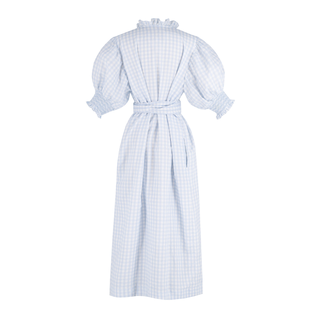 Women's Gen Dress - Blue Gingham/Blue– Dondolo